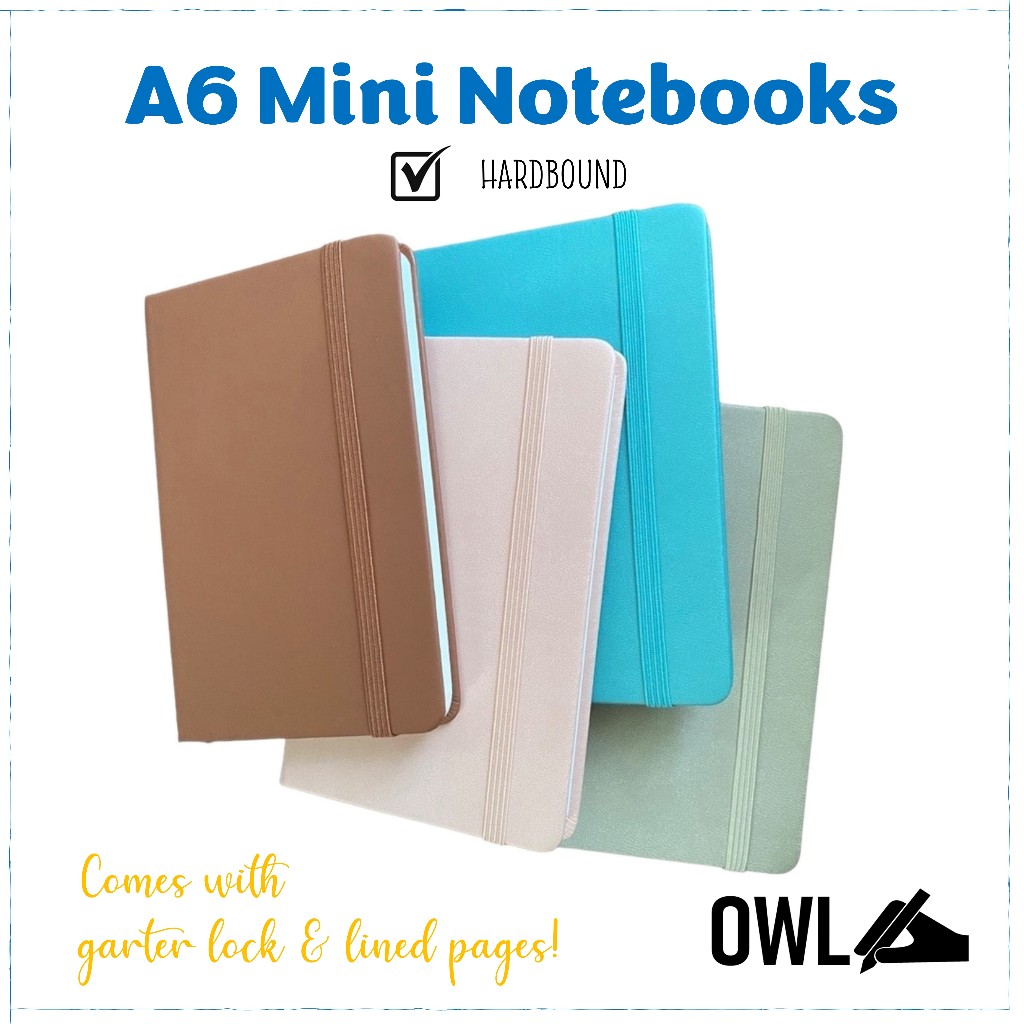 A6 Mini Journals Leather Cover Lined Pages 80Gsm Notebooks (Small Size ...