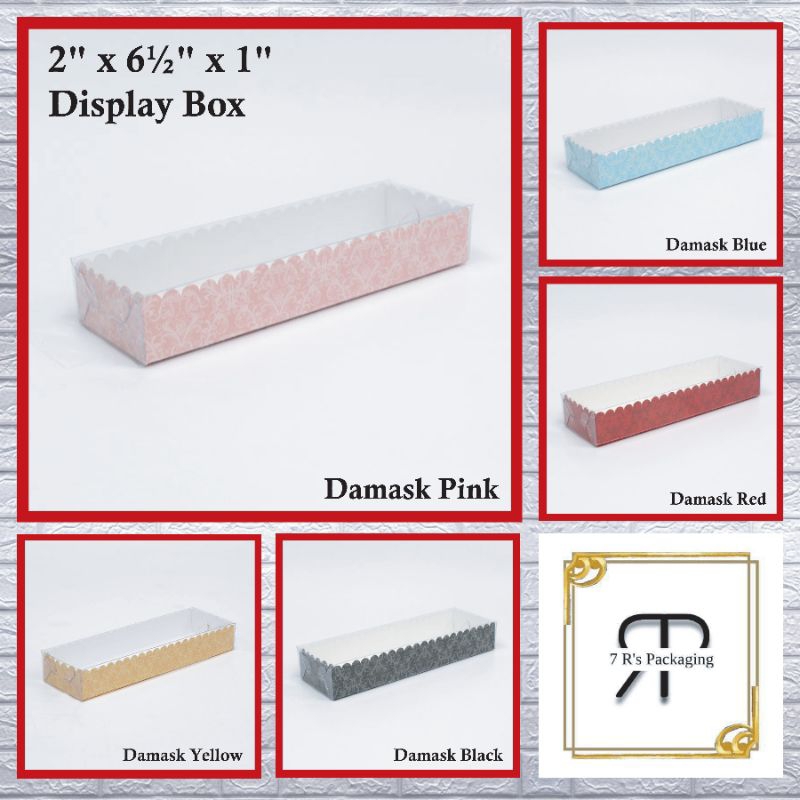 20 pcs. 2 x 6½ x 1 Display Box 2-pc box Acetate Cover (for Chocolates ...