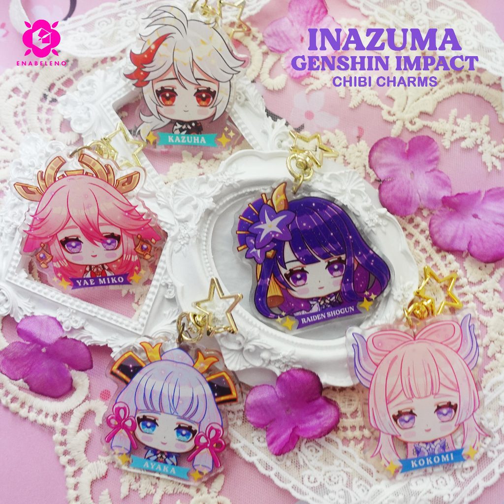 Inazuma Genshin Impact Chibi Charms | enabelenoart | Shopee Philippines