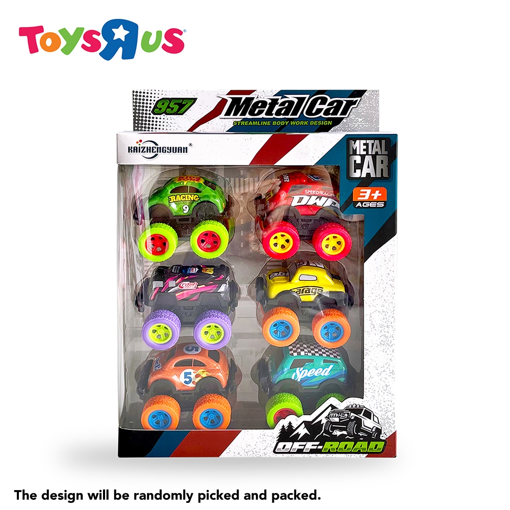 Off-Road Metal Pull-back Cars 6 Pack - Assorted | Shopee Philippines
