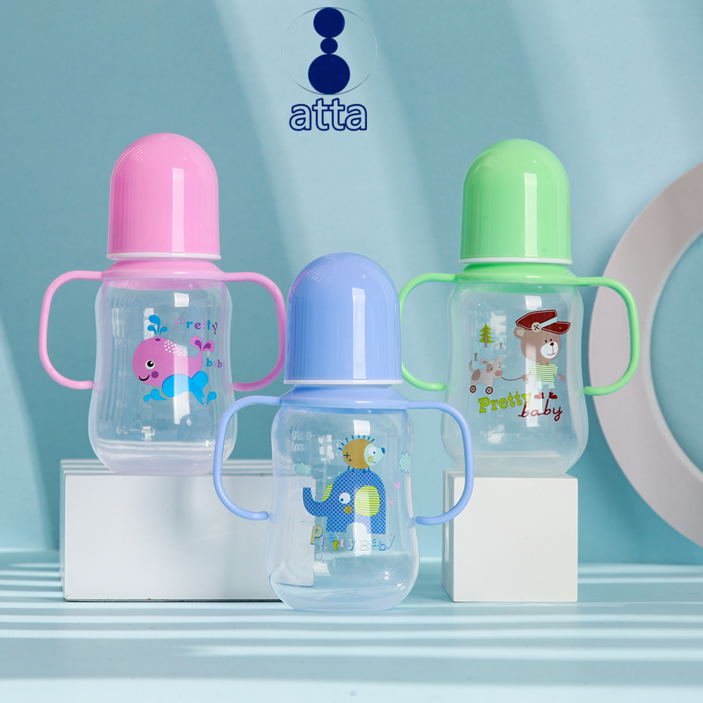 150ml Baby feeding bottle BPA Free cute design mix colour colour box ...