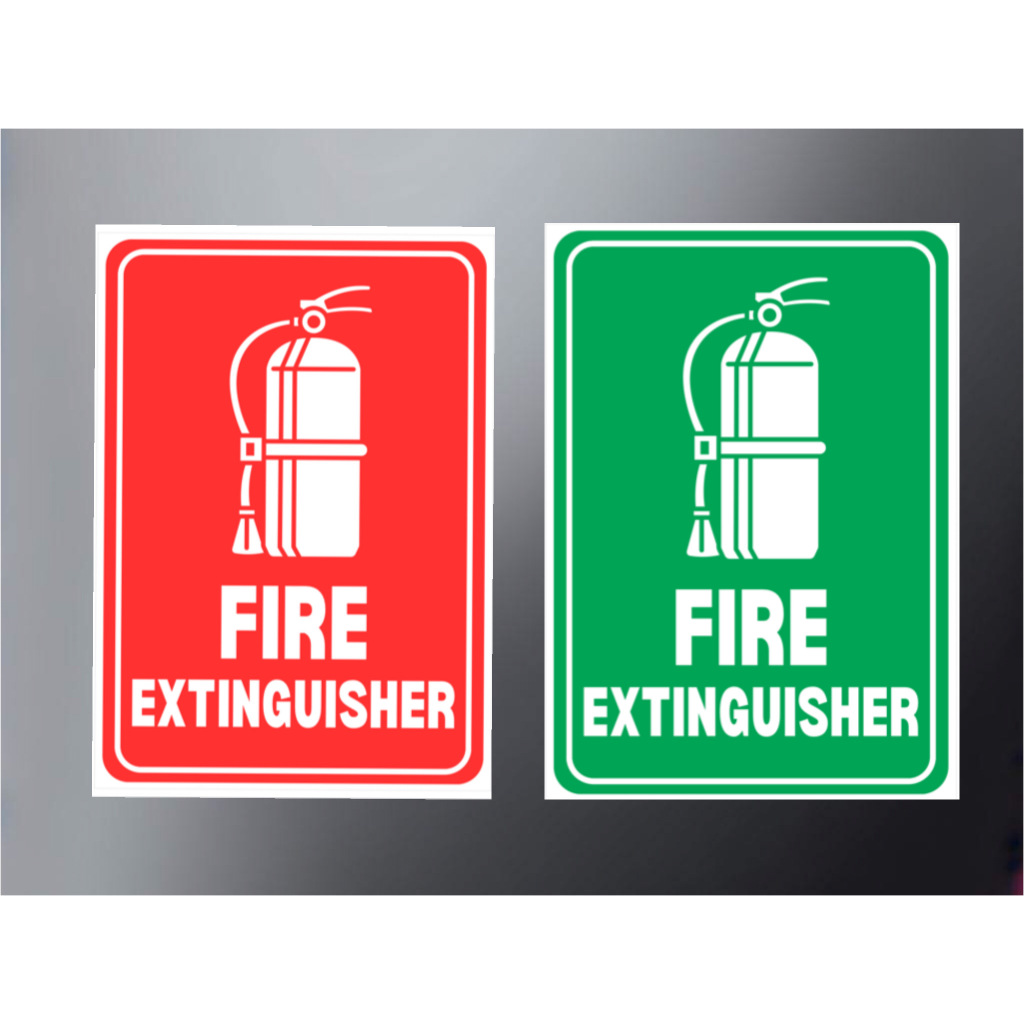 Fire Extinguisher Vinyl Sticker Signage | Shopee Philippines