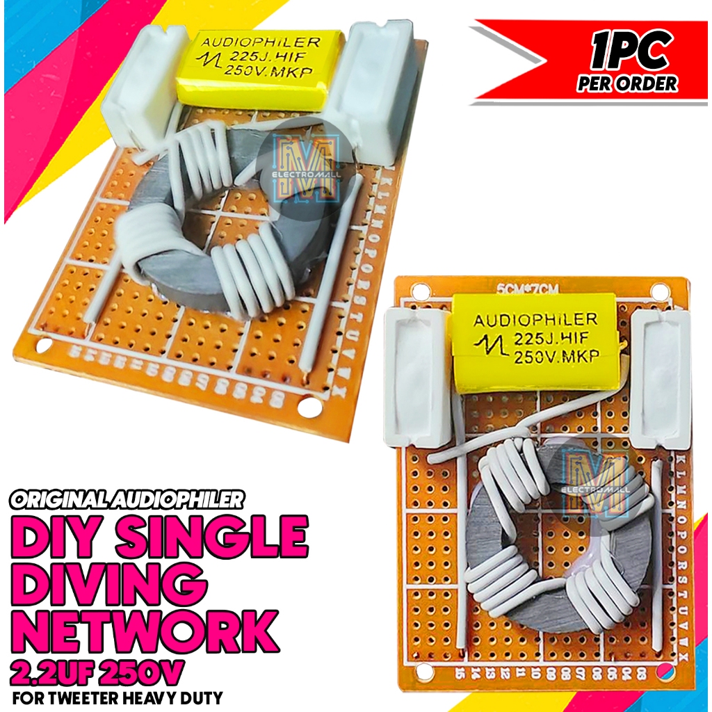 Original Audiophiler DIY Single Dividing Network for Tweeter Heavy ...