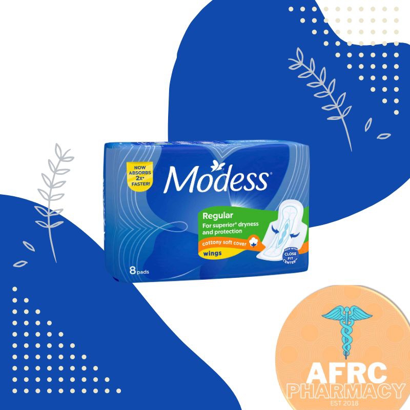 Modess Regular With Wings Napkin 8 Pads | Shopee Philippines