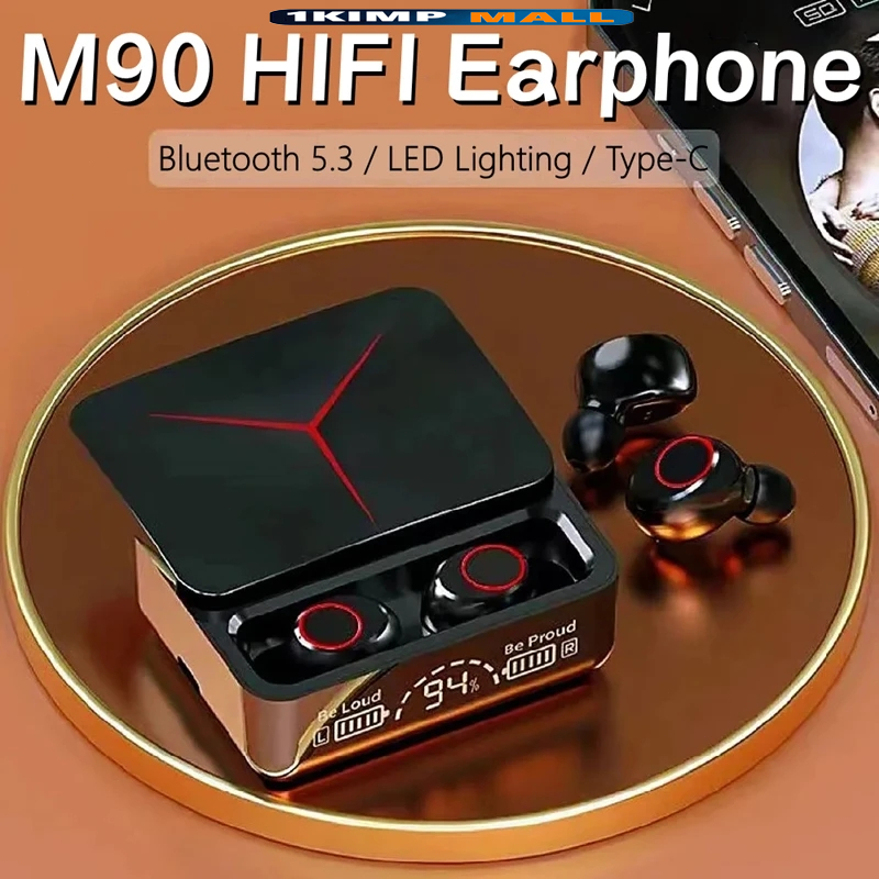 M90 Pro Wireless Bluetooth Headphones 5.3 Dual Call Game Headphones ...