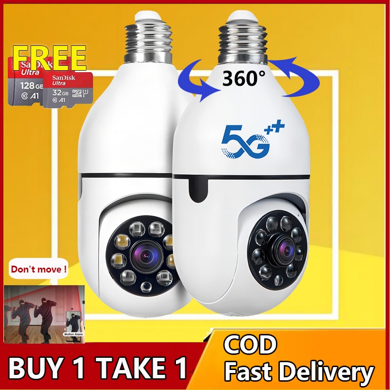 V380 Pro CCTV Camera WIFI Connect Cellphone ULTRA HD 8MP Light Bulb ...