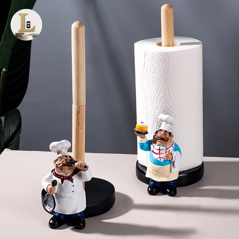 Chef paper towel rack resin toilet paper rack handicraft organizer ...