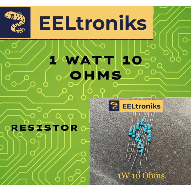 1W 10 Ohms Resistor 1% 1 Watt 10 Ohms 10 pcs per Set | Shopee Philippines