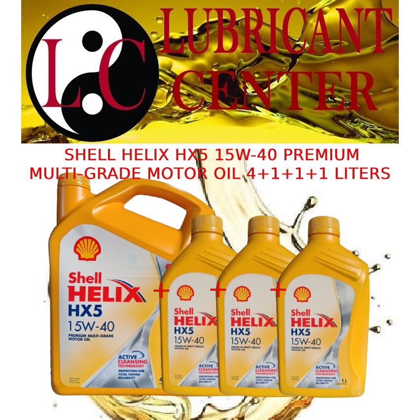 SHELL HELIX HX5 15W-40 PREMUIM MULTI-GRADE MOTOR OIL 7 LITERS | Shopee ...