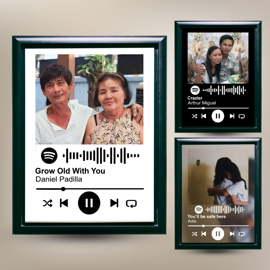 Customized Spotify Frame (scannable code) 5r Size | Shopee Philippines