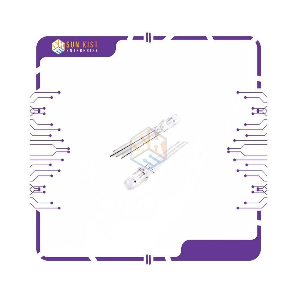 2PCS 5mm RGB LED Emitting Diode Micro Indicator Red Green Blue ...