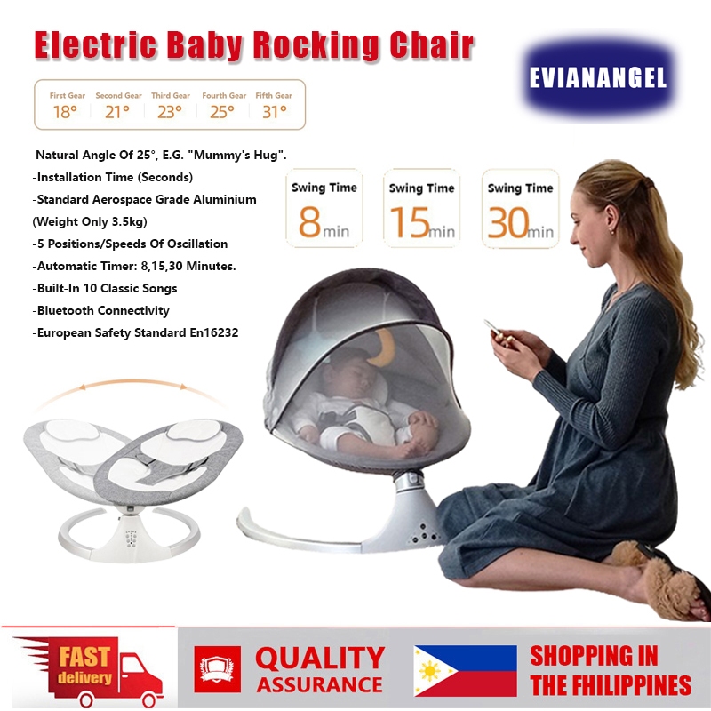 EvianAngel Electric Rocking Chair For Baby Newborn Baby Swing Rocker 0 ...
