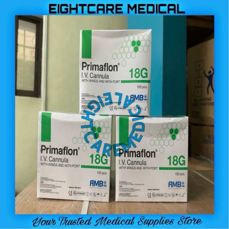 Can-Care Primaflon I.V Cannula G.18 G.20 G.22 G.24 G.26 | Shopee ...