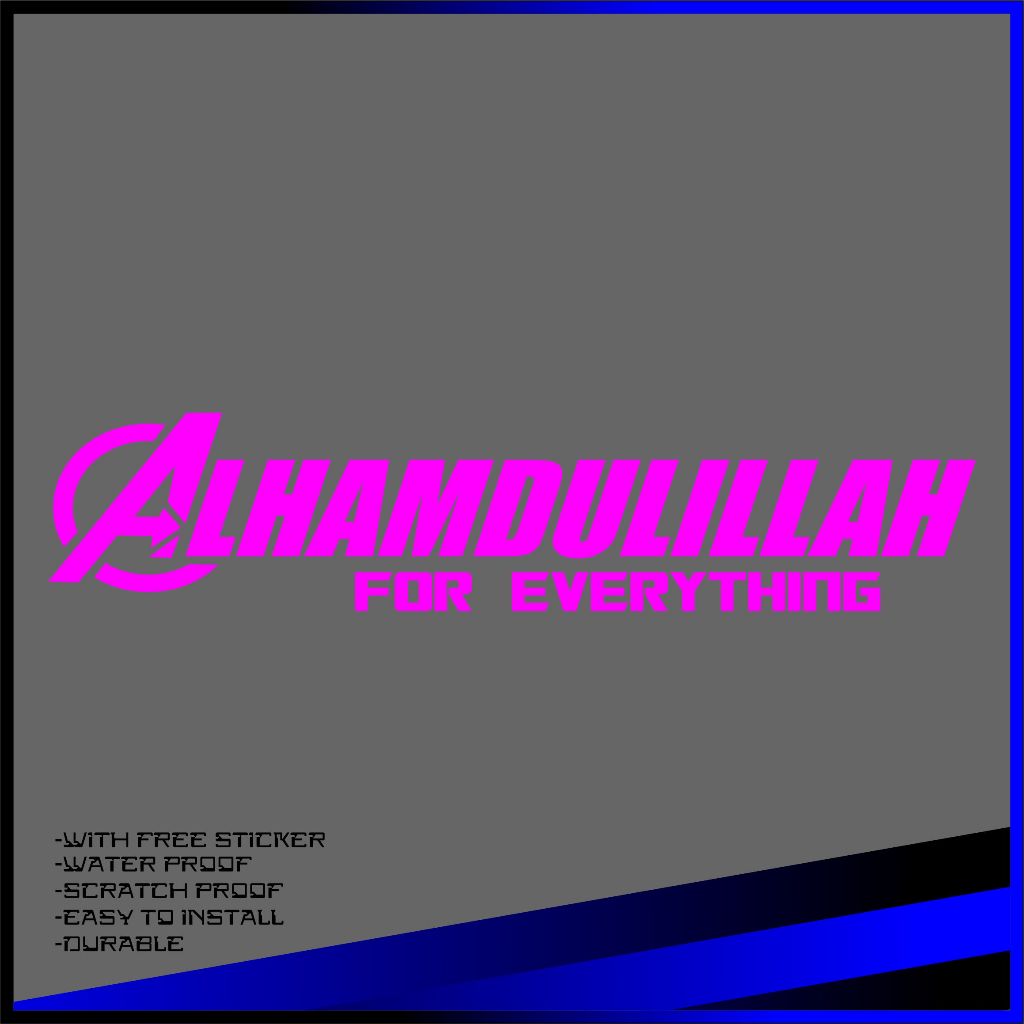 Mashallah Islamic Car Stickers and Vinyl Decals(Stiker Potong Cermin ...