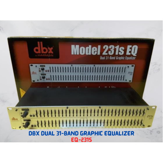 DBX Dual 31-Band Graphic Equalizer EQ-231s | Shopee Philippines