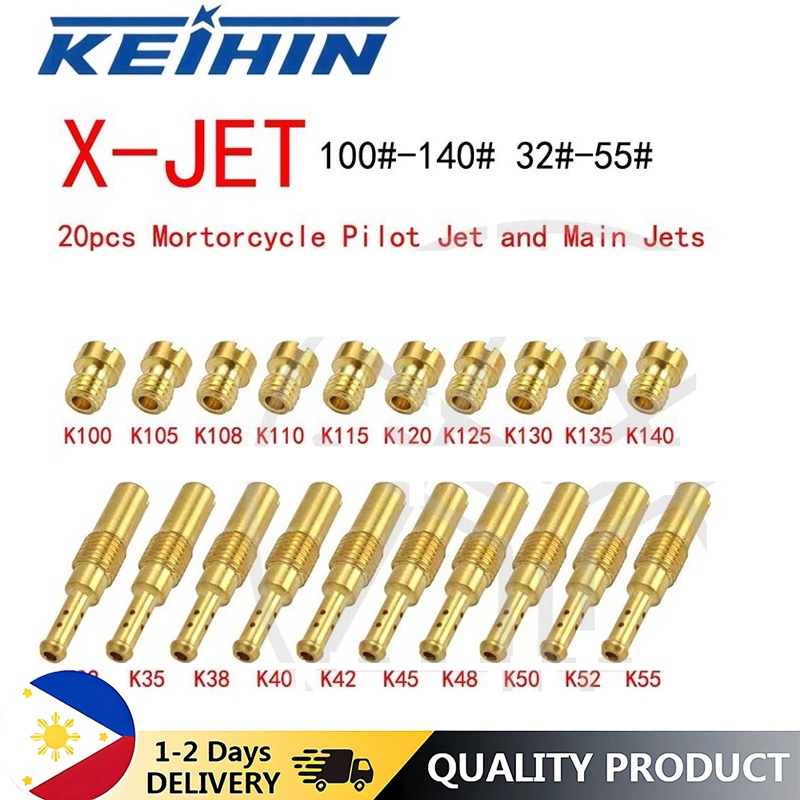 【Local delivery】20Pcs Carburetor Main Jet Kit Set Slow/Pilot Jet for ...