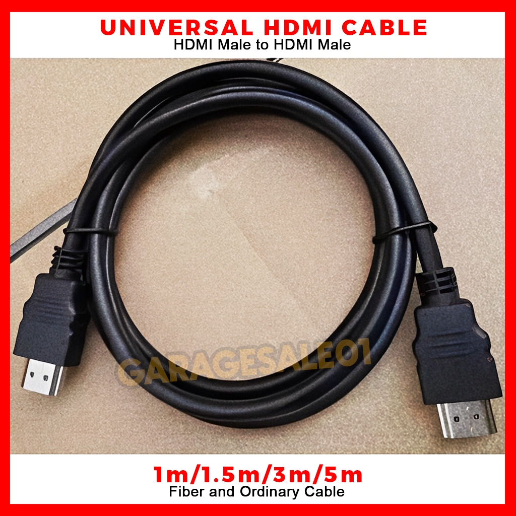 GS Universal HDMI Cable – Heavy Duty HDMI Male to Male (1M / 1.5M / 3M ...