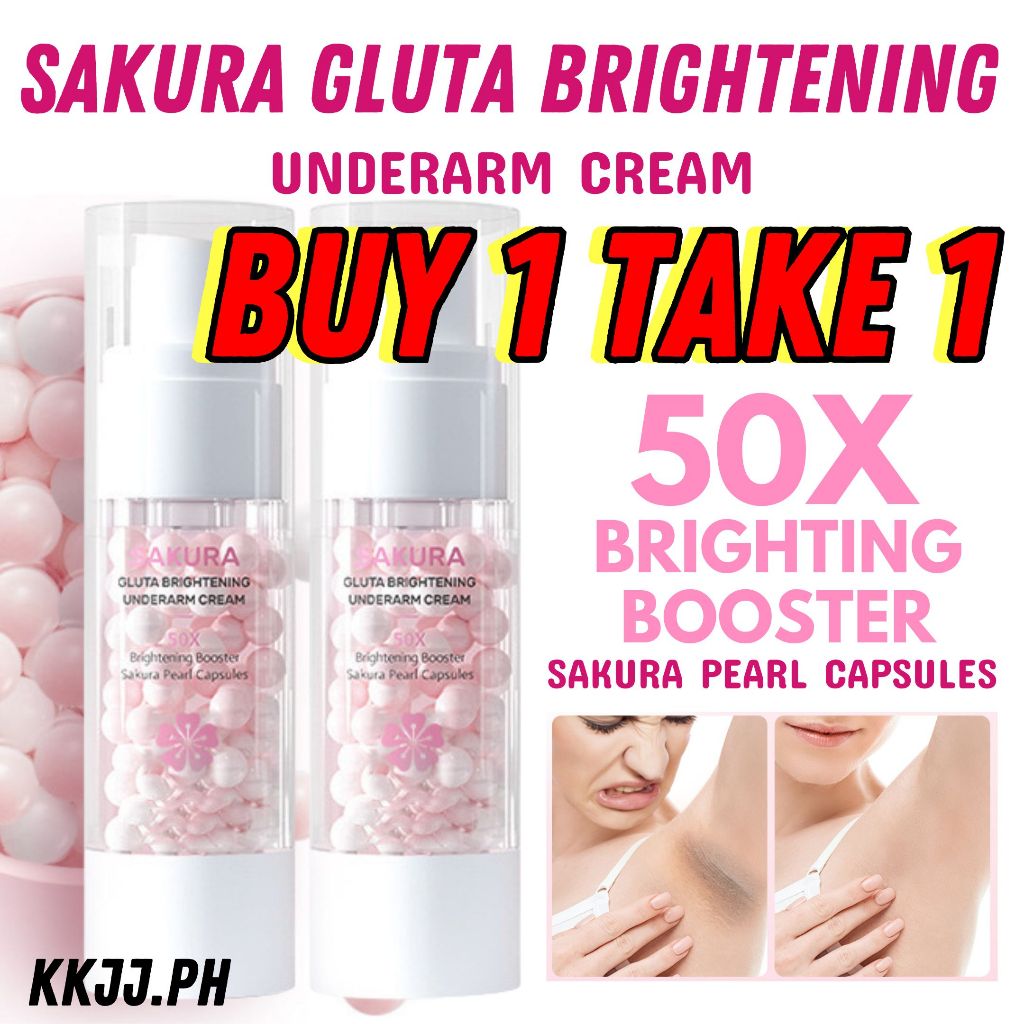 KKJJ.PH [BUY 1 TAKE 1] Sakura 5X Ceramide Underarm Whitening Cream Body ...