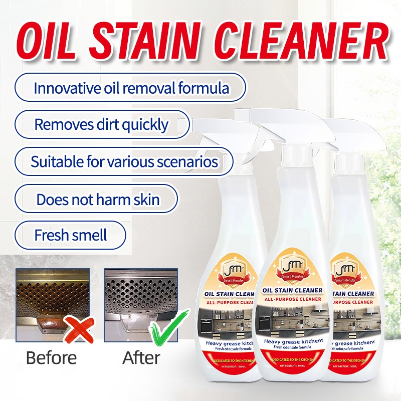 Oil Stain Cleaner 500ml Oven cleaner Cookware cleaner Grease cleaner ...