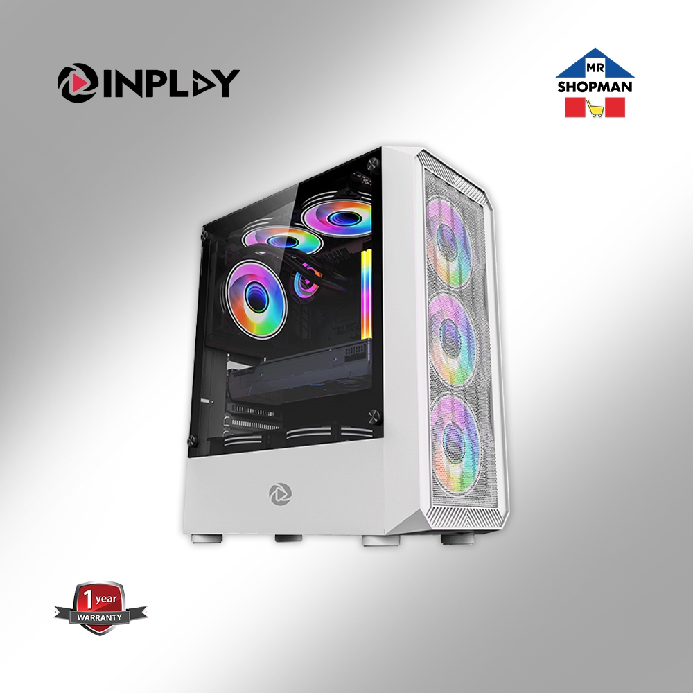 Inplay Meteor 20 ATX Case Tempered Glass PC Case Chassis | Shopee ...