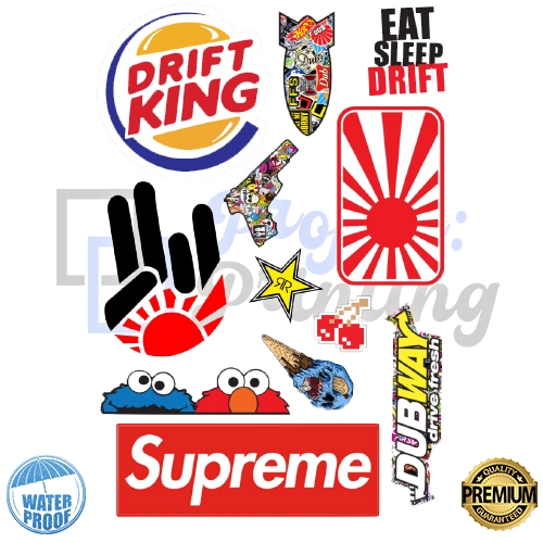 Assorted Sticker Pack (Premium Waterproof and Fade-resistant Stickers ...