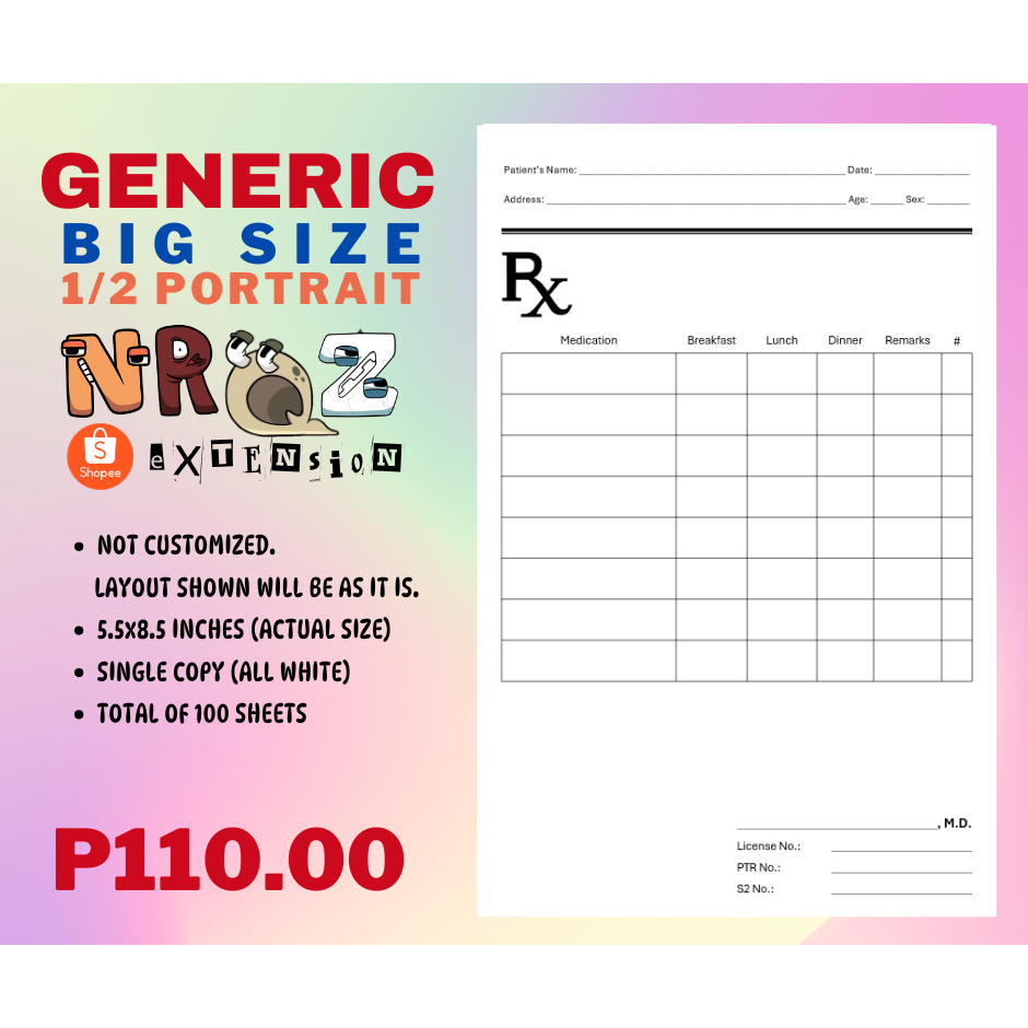 Prescription Pad, Tabulated, Medical Certificate, Dental Certificate ...