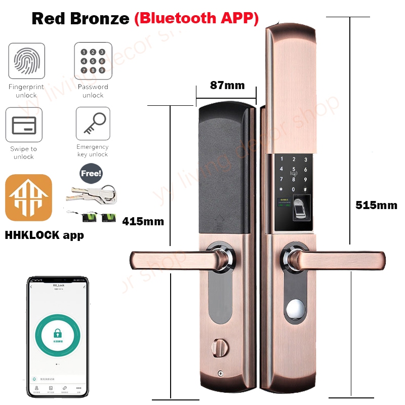 Smart Lock Fingerprint/IC card/Passcode/Keyboard Remote Electronic ...