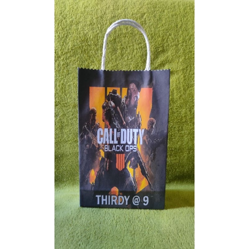Call of duty design 3 Customize name lootbag sold per 10pcs | Shopee ...
