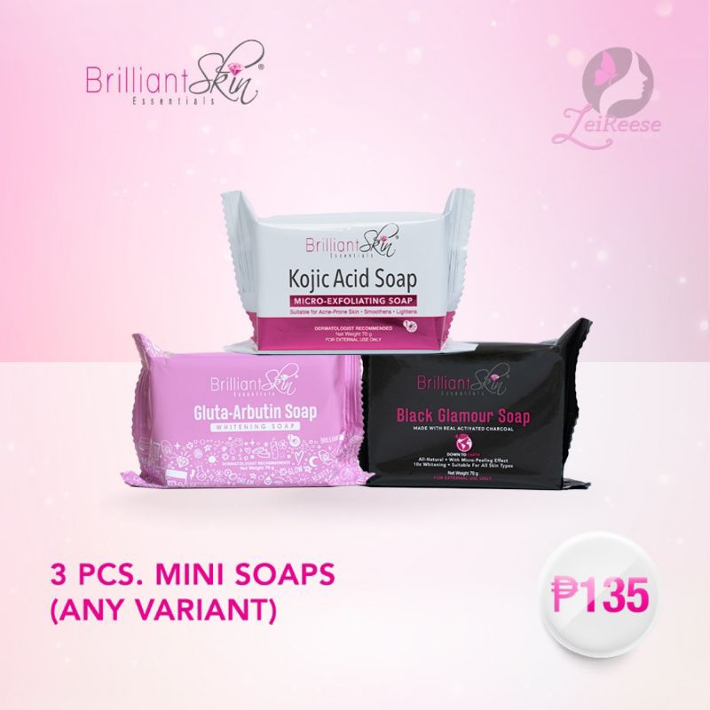 𝐁𝐑𝐈𝐋𝐋𝐈𝐀𝐍𝐓 𝐒𝐊𝐈𝐍 𝐌𝐈𝐍𝐈𝐒 𝐒𝐎𝐀𝐏 (3 𝐕𝐀𝐑𝐈𝐀𝐍𝐓𝐒) 𝑂𝑅𝐼𝐺𝐼𝑁𝐴𝐿/𝑂𝑁𝐻𝐴𝑁𝐷/𝐶𝑂𝐷/𝑅𝐸𝐴𝐷𝑌 𝑇𝑂 ...