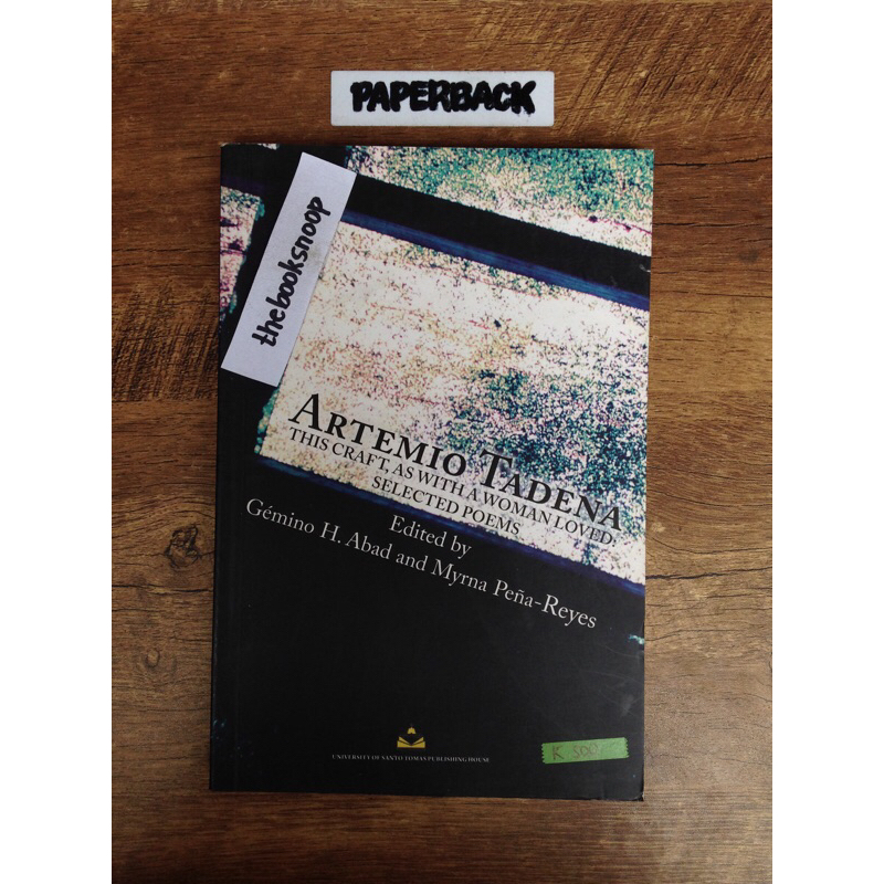 Artemio Tadena: Selected Poems by Gemino Abad (ed.) filipiniana ...