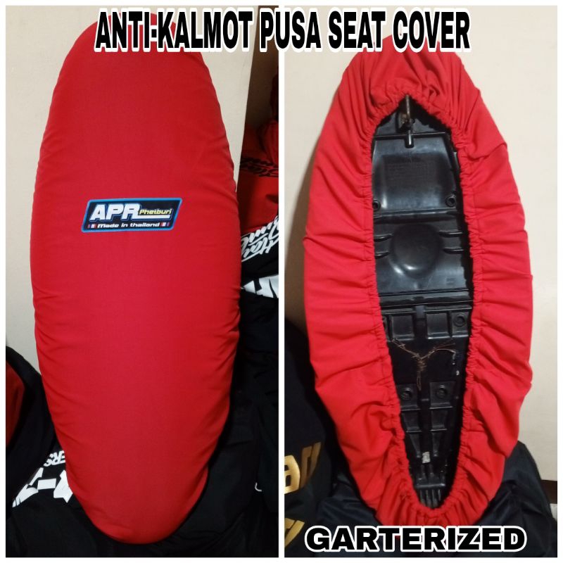 APR RED ANTI PUSA SEAT COVER GARTERIZED WATERPROOF UNIVERSAL 2 LAYERS ...