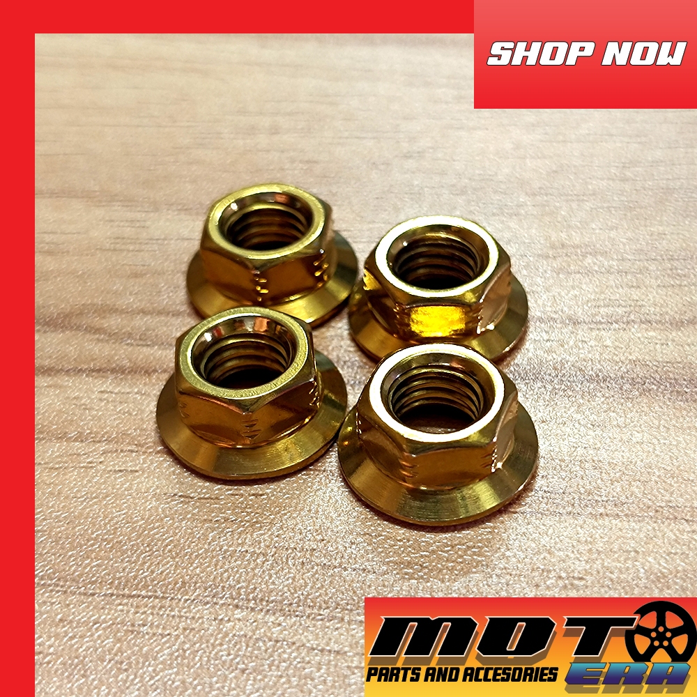 HENG SPROCKET NUT #12 SET OF 4 FOR WAVE / XRM / RS / RAIDER R150 CARB ...