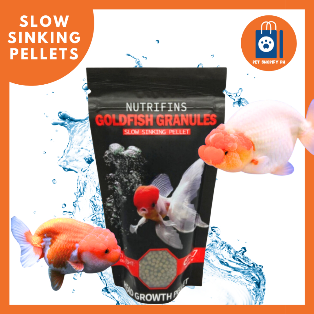 INFINITY Goldfish Granules Food Pellets Black Slow Sinking Improves ...