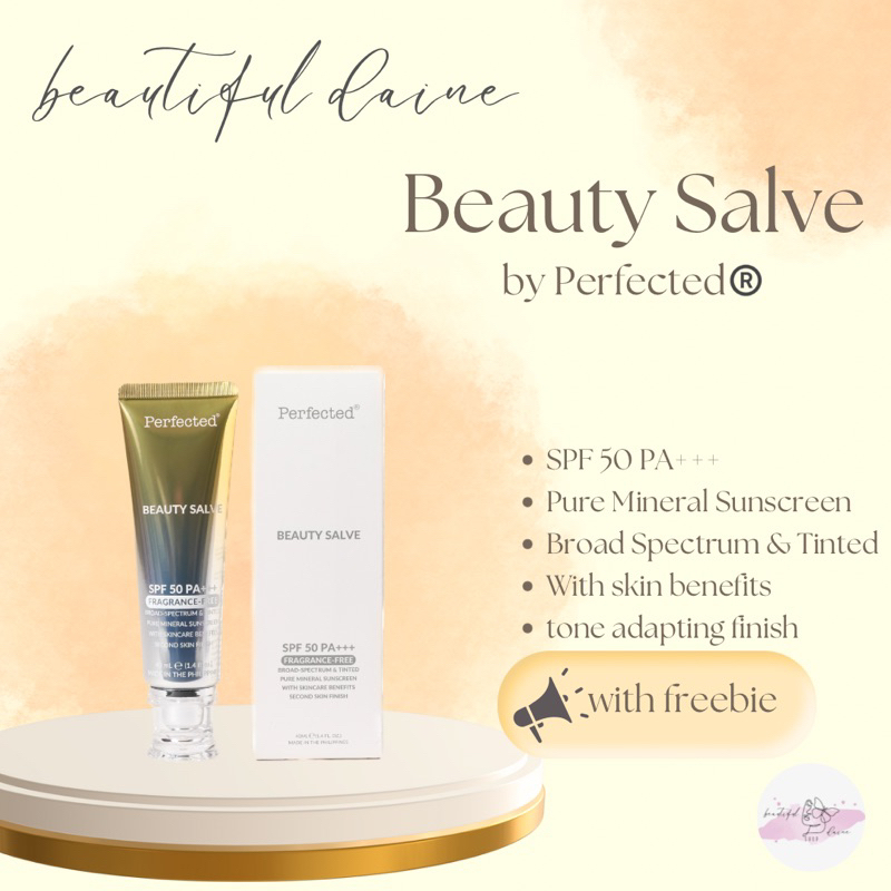 Perfected Beauty Salve SPF 50 PA+++ Pure Mineral Sunscreen All Skin ...