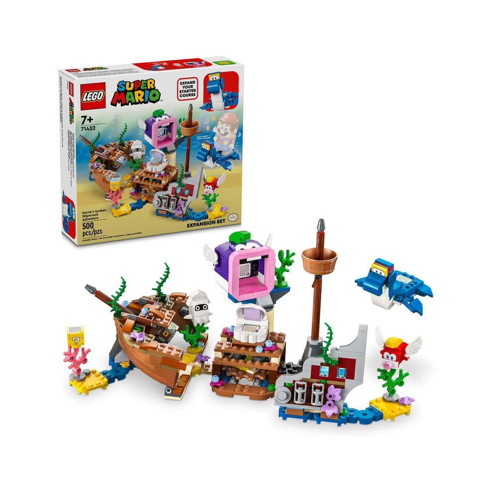 Lego Super Mario 71432 Dorrie's Sunken Shipwreck Adventure Expansion ...