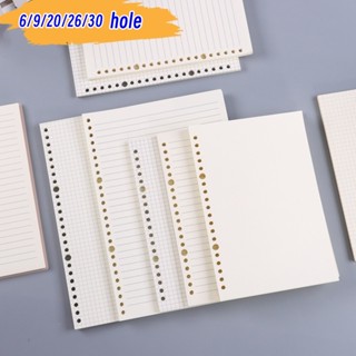 A5/B5/A4 Refill pages/ loose leaf Notebook binder Refill (60leaves) Line grid blank refill ...