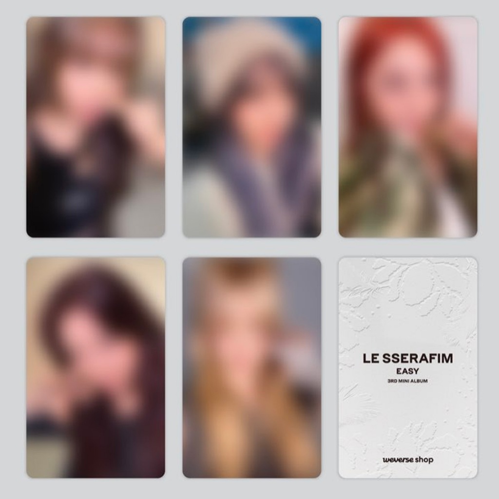 LE SSERAFIM EASY Weverse Shop Global Video Call Fansign Event VCE POB ...