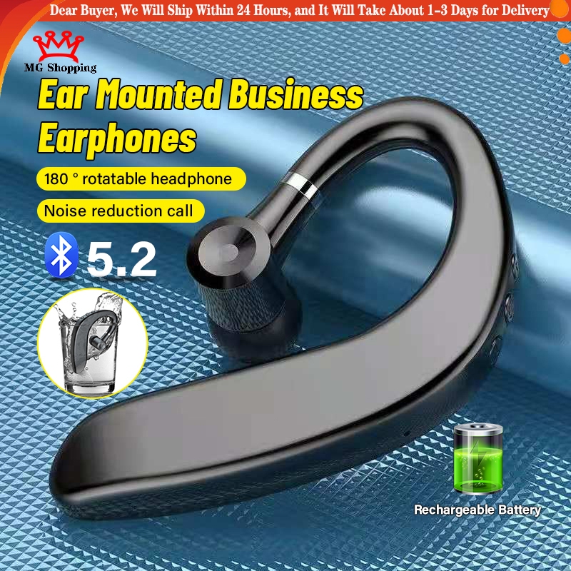 S109 Bluetooth 5.2 Earphone Wireless Headset Waterproof Handsfree ...