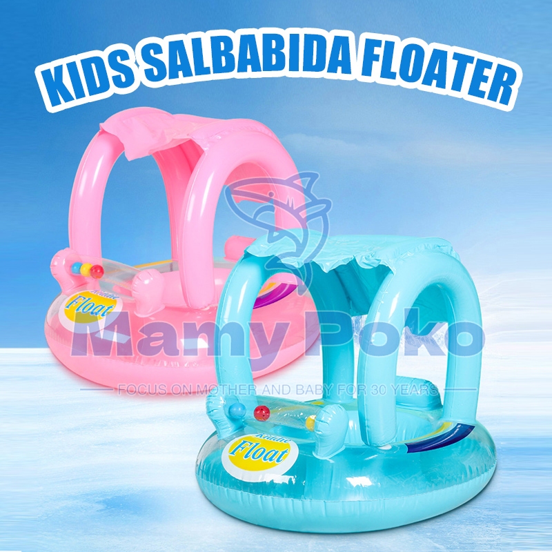 Children's Baby Swimming Sunshade Ring Floats Safety Seat Cartoon ...