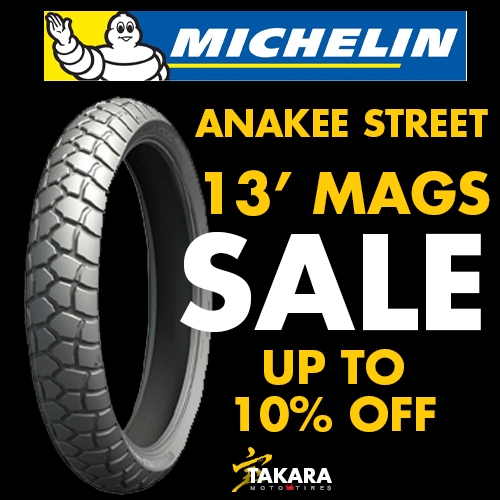 MICHELIN TIRE Anakee Street 13 & 14 by Takara Tires Motorcycle Tires ...