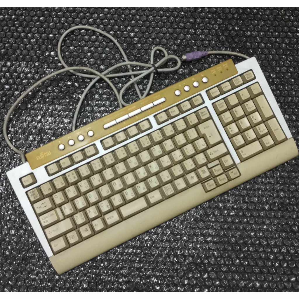 Unique Retro Fujitsu Vintage Multimedia Keyboard PS2 | Shopee Philippines