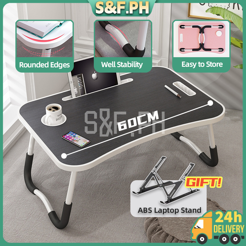 S&F Foldable Laptop Table Folding Mini Bed Luxury Computer Desk Study ...