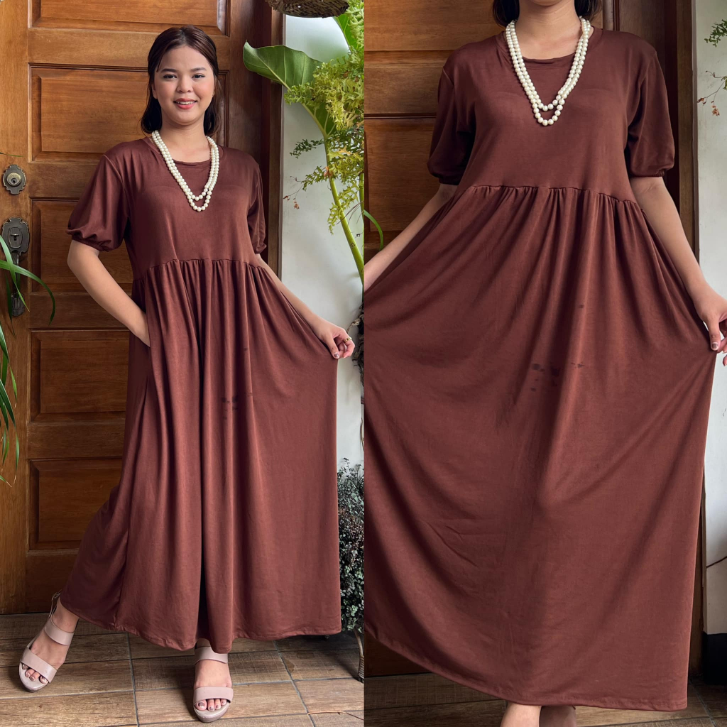 CAMILLA PLUS SIZE MAXI DRESS FOR WOMEN │Cotton Spandex │XL - 4XL ...