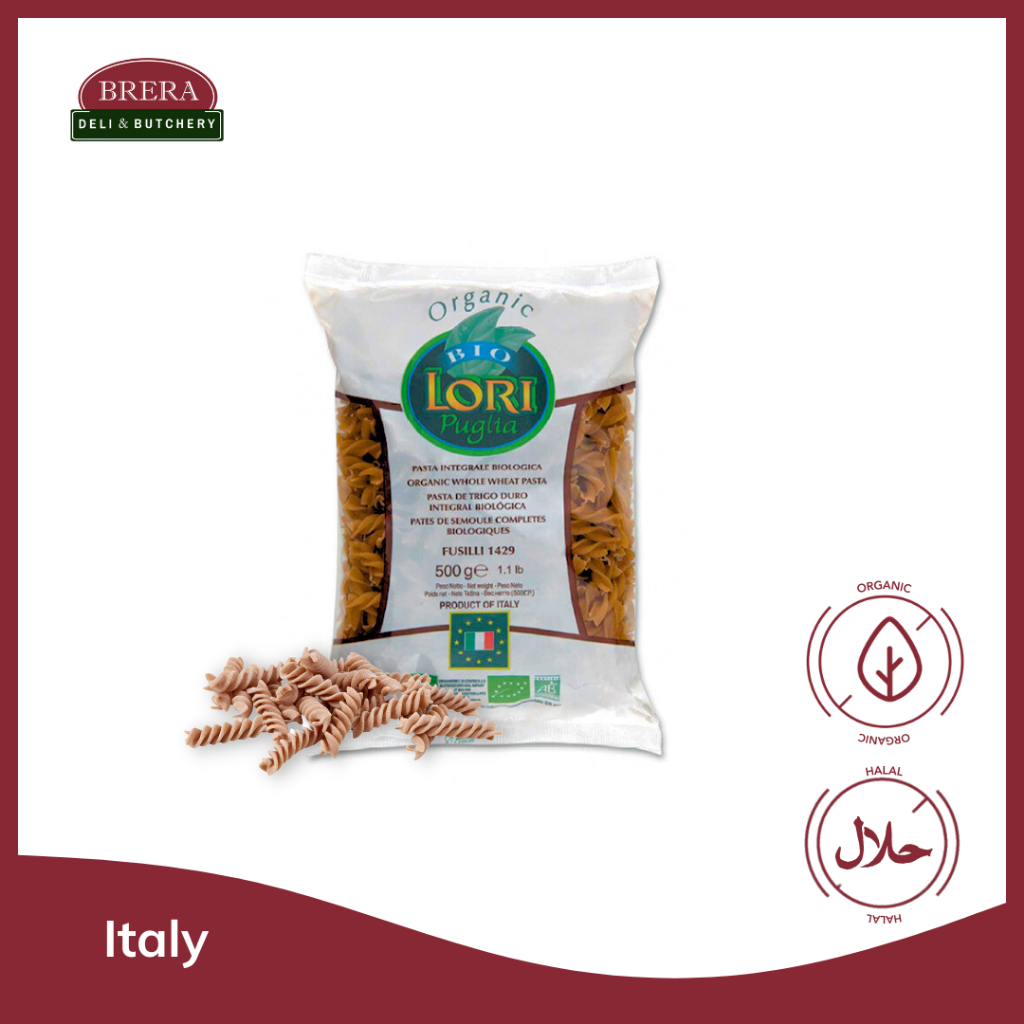 Pasta Lori Organic Whole Wheat Fusilli 500g | Shopee Philippines