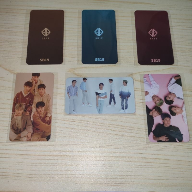 SB19 OFFICIAL MERCH GITZ PHOTOCARD SET GROUP PHOTO AUTUMN BLUE PINK ...