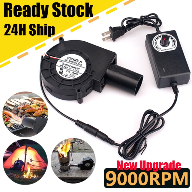 【12H Ship】Portable Turbo Blower Fan 12V 12500 Rpm Blower Kalan De Use ...