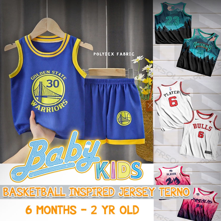 BABY 6 MONTHS TO 2 Y/O TERNO CUSTOMIZED PERSONALIZED BASKETBALL SANDO ...