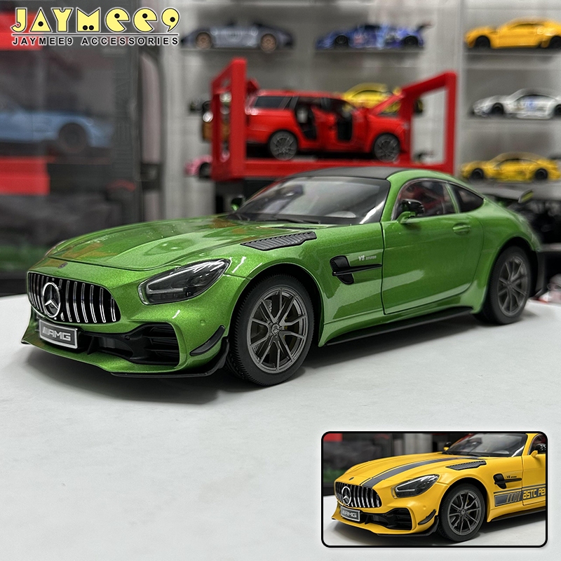 Die Cast Green Hell AMG GT SLS 1:18 Scale ALLOYED CAR MODEL Ornaments ...