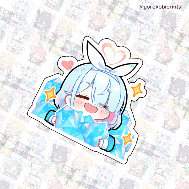 Blue Archive - Aru Asuna Hina - Club Chat Emote - Chibi, Emoji ...