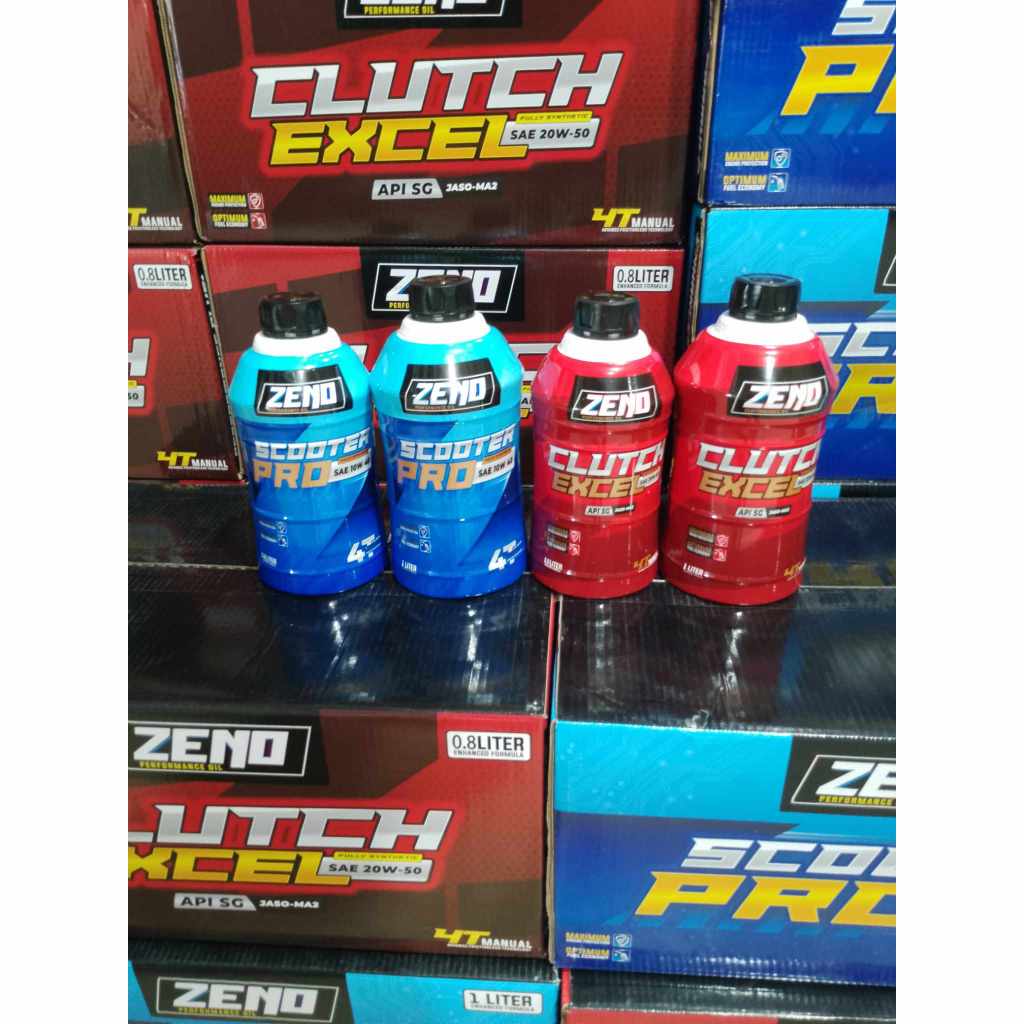 ZENO Engine Oil Scooter Pro / Clutch Excel Fully synthetic | Shopee ...